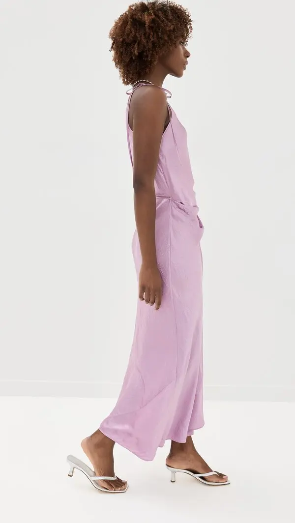 Acne Studios Sleeveless Wrap Dress - Lilac Purple | Editorialist